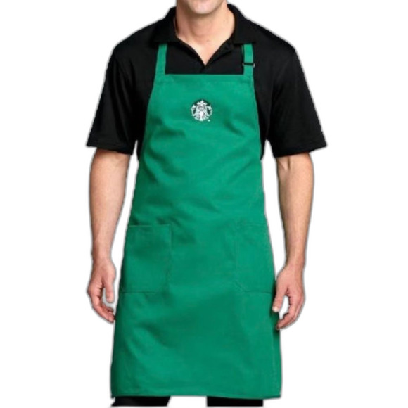 Starbucks | Kitchen | Starbucks Barista Apron And Name Tag Two Piece ...